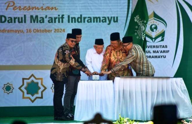Wapres Ma’ruf Amin Resmikan Universitas Darul Ma’arif Indramayu | Suara ...